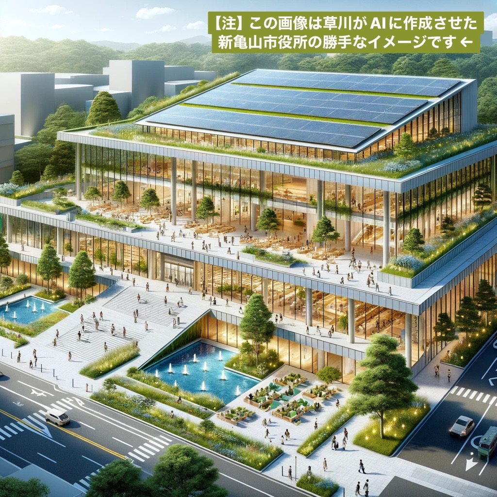 【草川たくや 亀山市】新庁舎は市街地再開発事業など亀山駅周辺だからこそ可能な建設手法を - 草川たくや（クサカワタクヤ） ｜ 選挙ドットコム