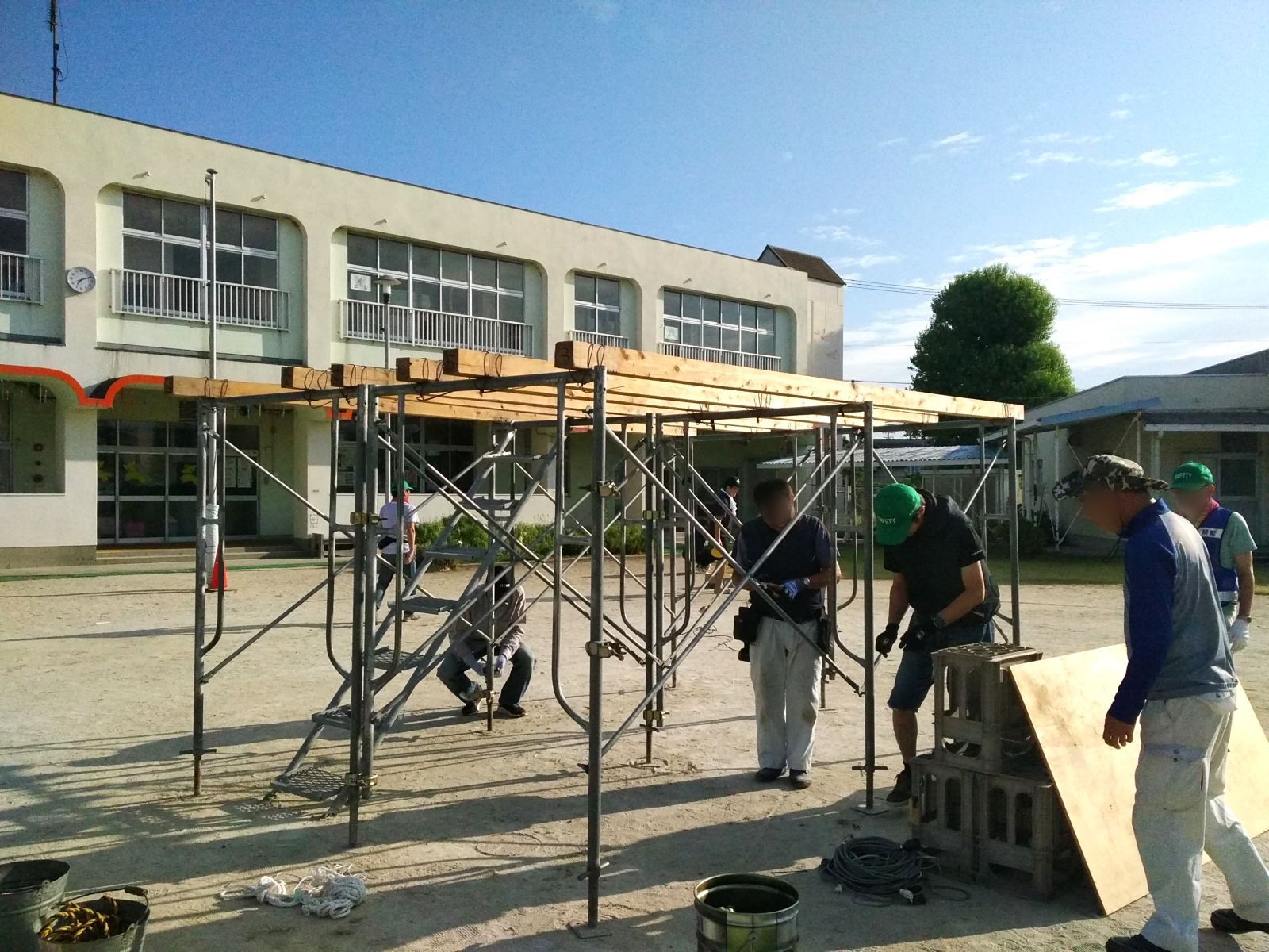 安城市 盆踊りのやぐら解体、片付け - 石川健一（イシカワケンイチ） ｜ 選挙ドットコム