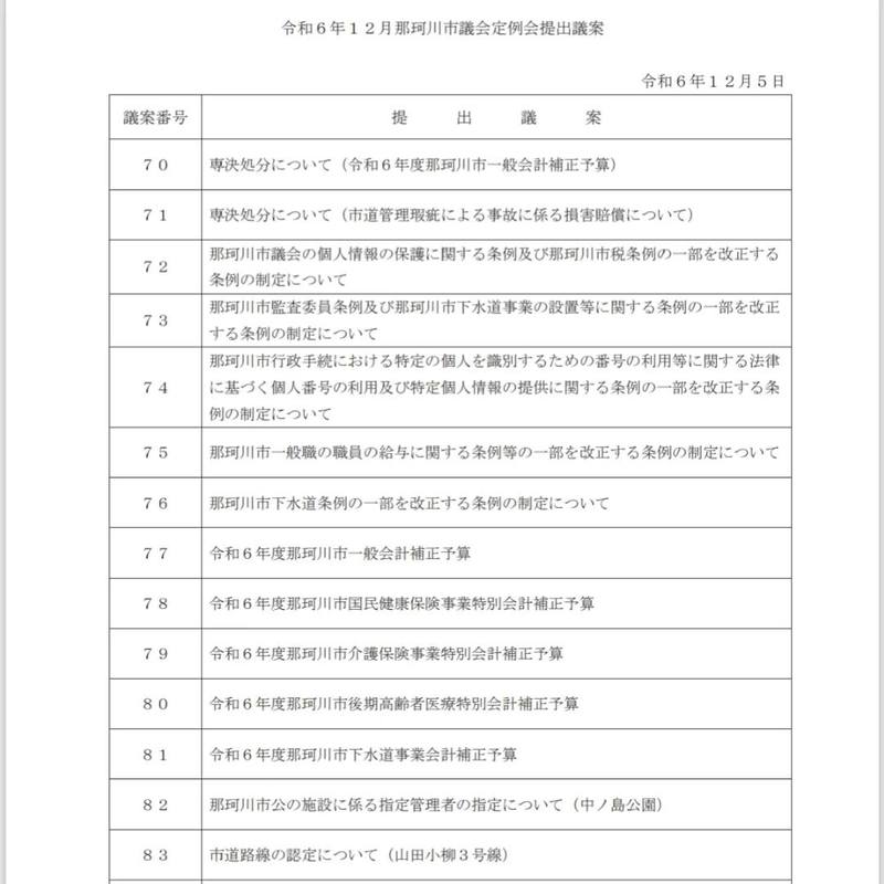 那珂川市議会12月定例議会が開会しました。 - ひじ英治（ヒジエイジ） ｜ 選挙ドットコム