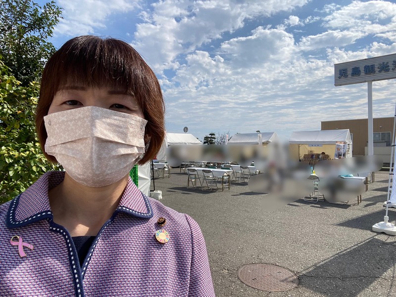 くらしき・こじま海の駅アート「KOKIMABLUENESS」のイベントで、児島観光港待合所付近... - 小郷ひな子（オゴウヒナコ） ｜ 選挙ドットコム